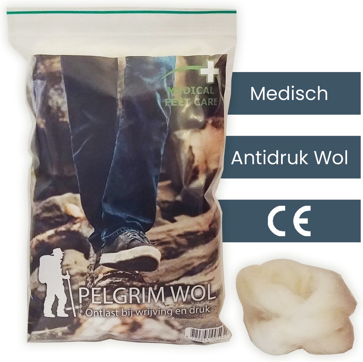 Pelgrim Wol 45 Gram Medisch - Pelgrim Wol